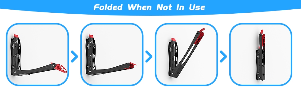 Amazon.com: WALMANN BIKEPAL No Lifting Wall Mount Swivel Bike Rack, Vertical Bike Wall Hangers ...