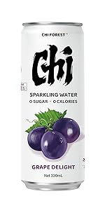 Amazon.com: GENKI FOREST Flavored Sparkling Water, Grape Delight, 11.15 fl oz Cans(pack of 24 ...