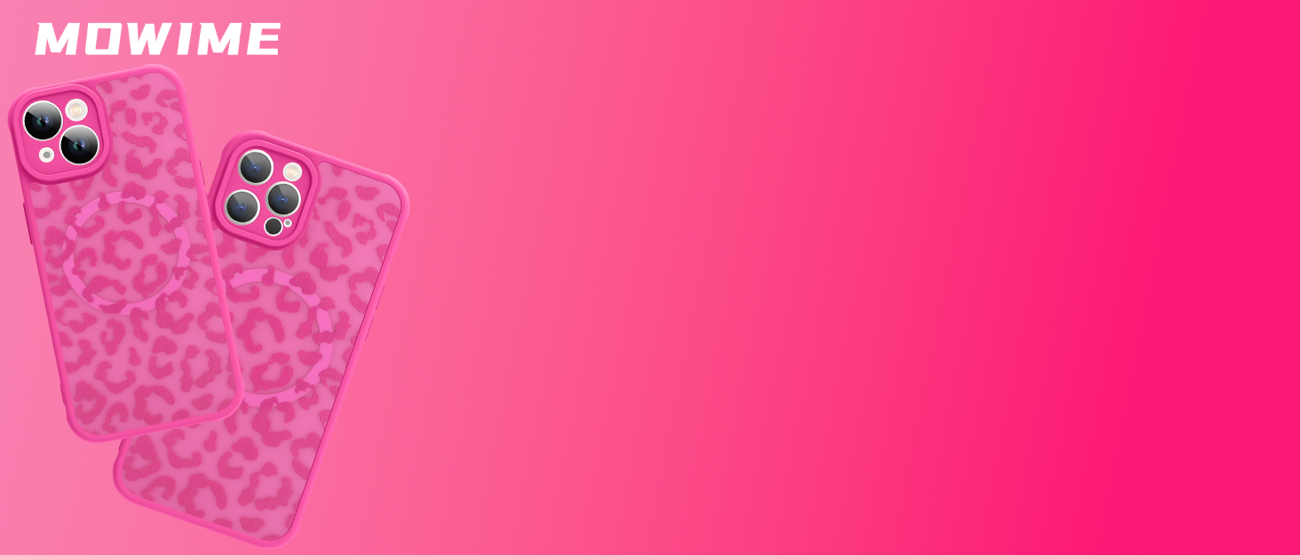 Amazon.com: MOWIME Magnetic for iPhone 15 Plus Case Leopard [Compatible with MagSafe] [Full ...