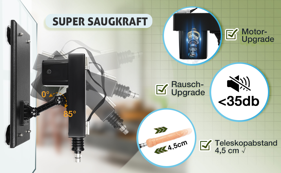 ANNGEOK Sexmaschine für die Frau Sexspielzeug für Frauen Solo Fack Maschine für die Männer Mit ...