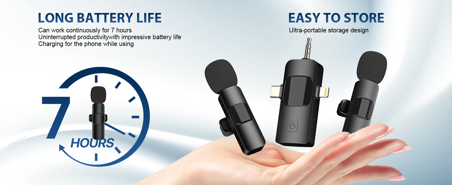 Amazon.com: EVXVE 4 in 1 Mini Microphones Wireless Lavalier Microphone : Musical Instruments