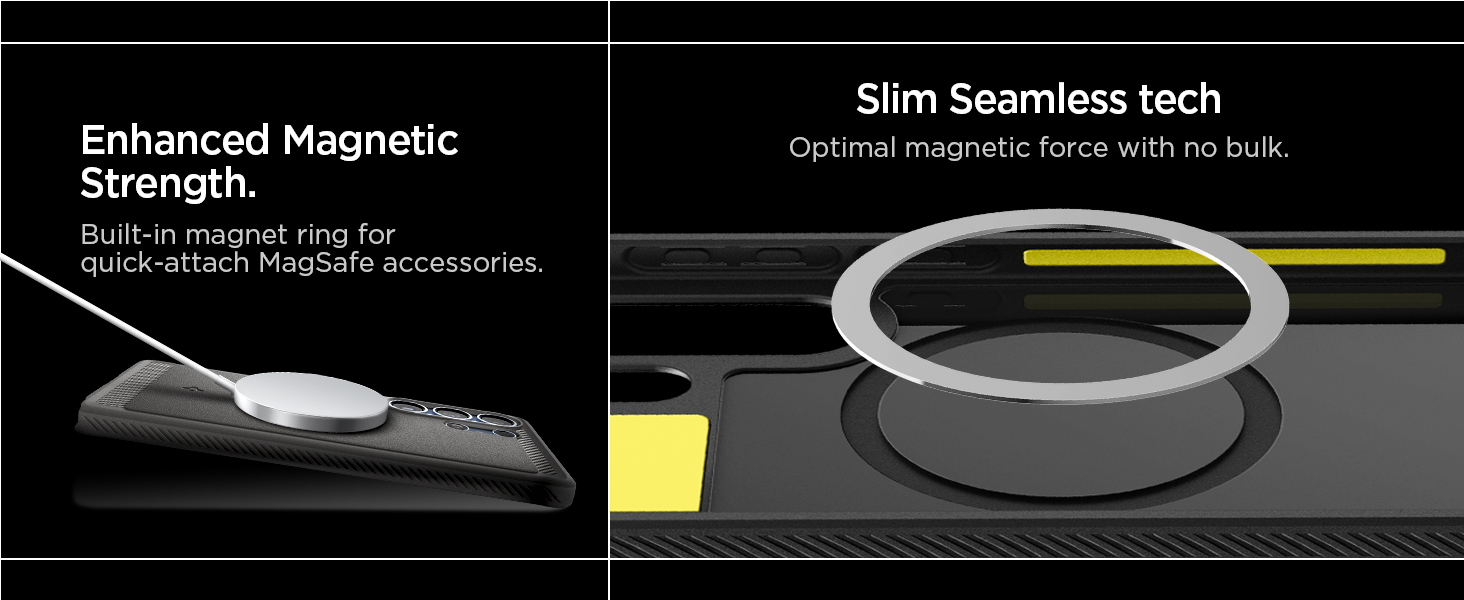 Amazon.com: Spigen Rugged Armor MagFit Designed for Galaxy S25 Ultra Case [Fast Wireless ...