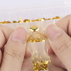 Paper Fasteners - Reastar 500PCS Scrapbooking Brads Split Pins, Assorted Sizes Round Brass ...