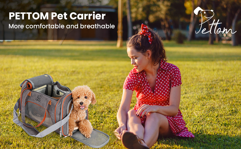 PETTOM Honden- En Kattenvervoerder Opvouwbare Waterdichte Tas Zachte Gewatteerde Reis Per ...