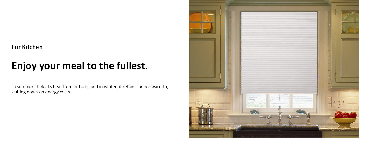 Amazon.com: CINONEKO No-Drill No-Tools Cellular Shade Honeycomb Blind for Windows, Blackout ...