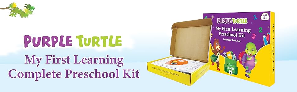 Buy Purple Turtle Preschool Kit Level 2 for LKG Kids Book Online at Low ...
