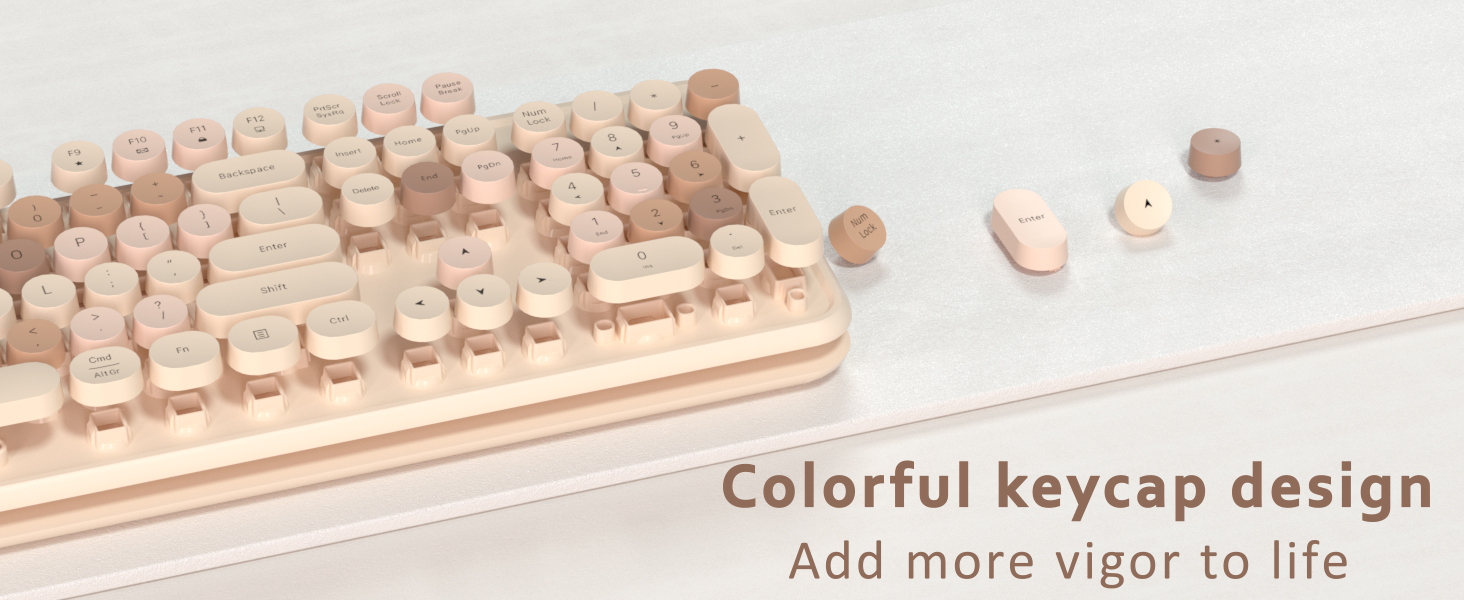 Wireless Keyboard And Mouse Links9 Full Size Retro