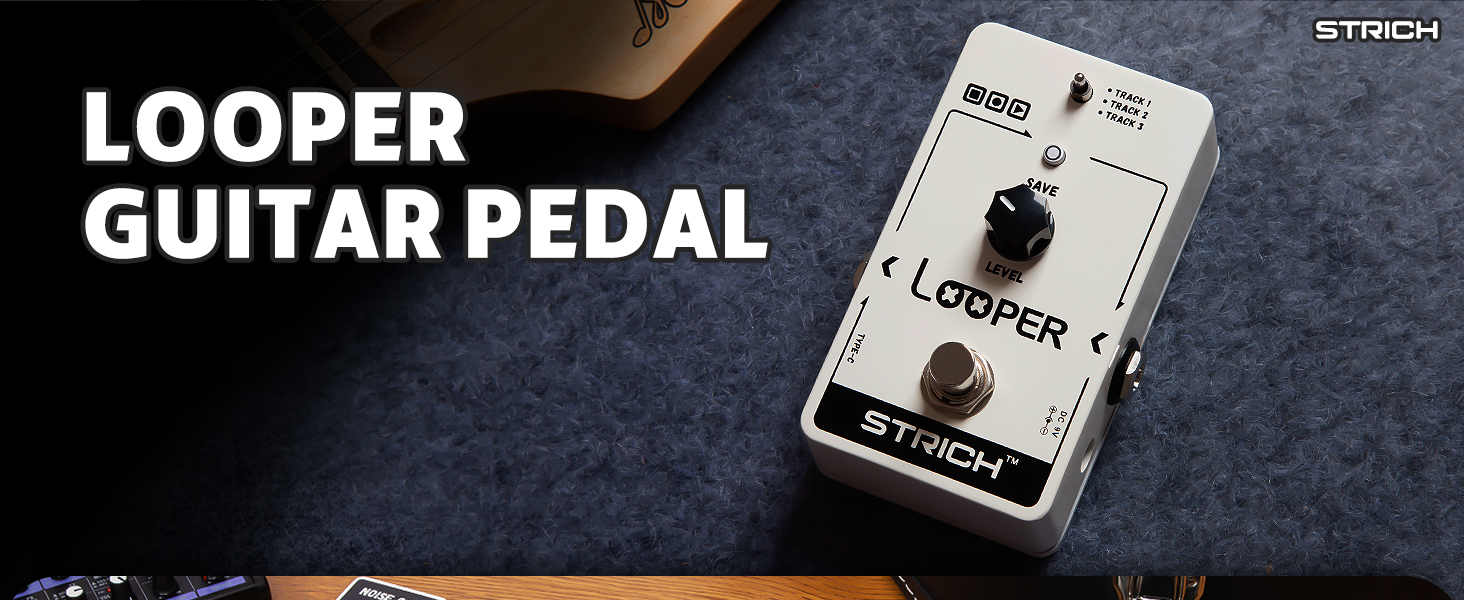 Amazon.com: STRICH Looper Guitar Pedal with 3 Slots For Saving Loop Tracks, USB for Audio Export ...