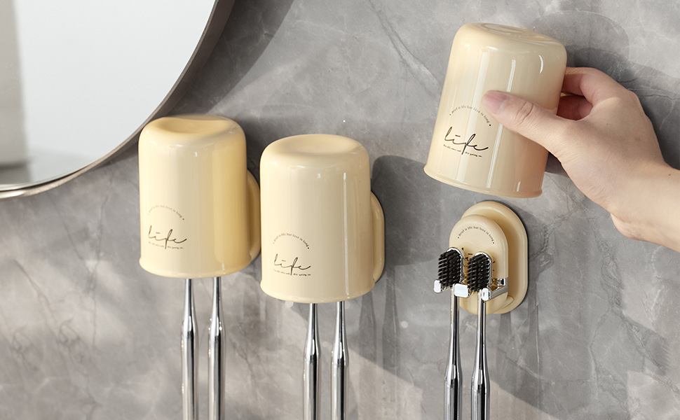 Amazon.com: Multifunctional Toothbrush Holder, Bathroom Toothbrush ...