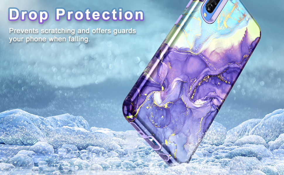 Amazon.com: Btscase for Samsung Galaxy A50 Case, Galaxy A50s Case, Marble Pattern 3 in 1 Heavy ...