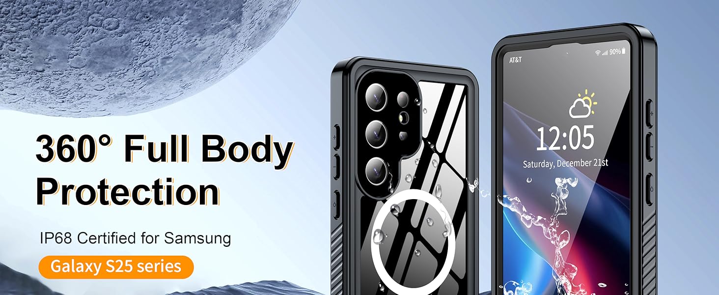 Amazon.com: ANTSHARE Magnetic for Samsung Galaxy S25 Ultra Case Waterproof,[IP68 Underwater ...