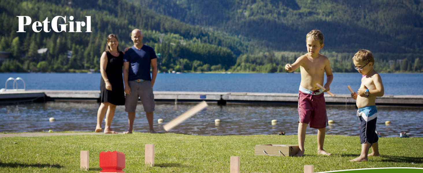 Amazon.com: PetGirl Kubb, Kubb Yard Game Set, Backyard Viking Yard Game with Carrying Bag ...