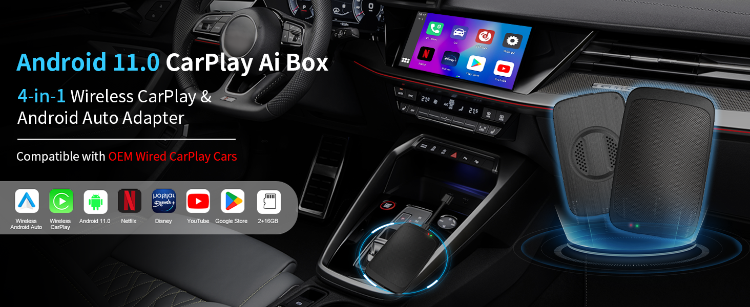 Amazon.com: CINCIRUI Magic Box 3.0 Support YouTube/Netflix, 2025 Upgraded 4 in 1 Wireless ...