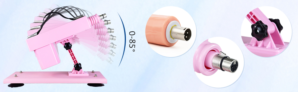 iKenmu Sexmaschine Sex Spielzeug Fickmaschine für Frauen Rosa Sex Dildos Maschine mit 4 ...