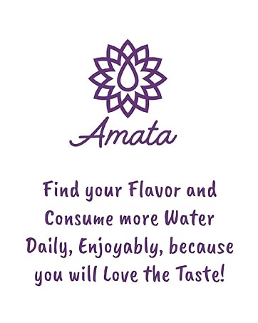 Amazon.com: Amata Water Flavor Drops - Naturally Sweetened with Monk Fruit & Stevia - Water ...