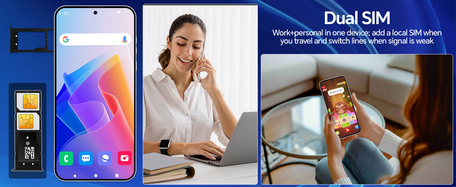 Amazon.com: SUNSAMITO Unlocked Phones PI9 PRO, 12GB+512GB Smartphone, 5G Android 14 Phone, 6.8 ...