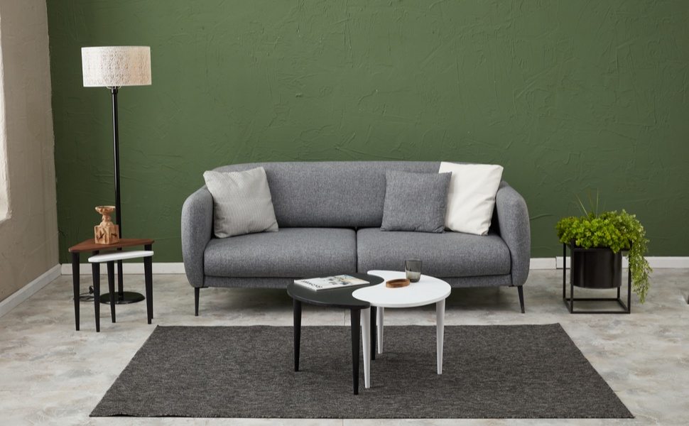 Amazon.com: TriHome Wooden Modern Ying Yang Style Coffee Tables, 2 Piece Center Table for Living ...