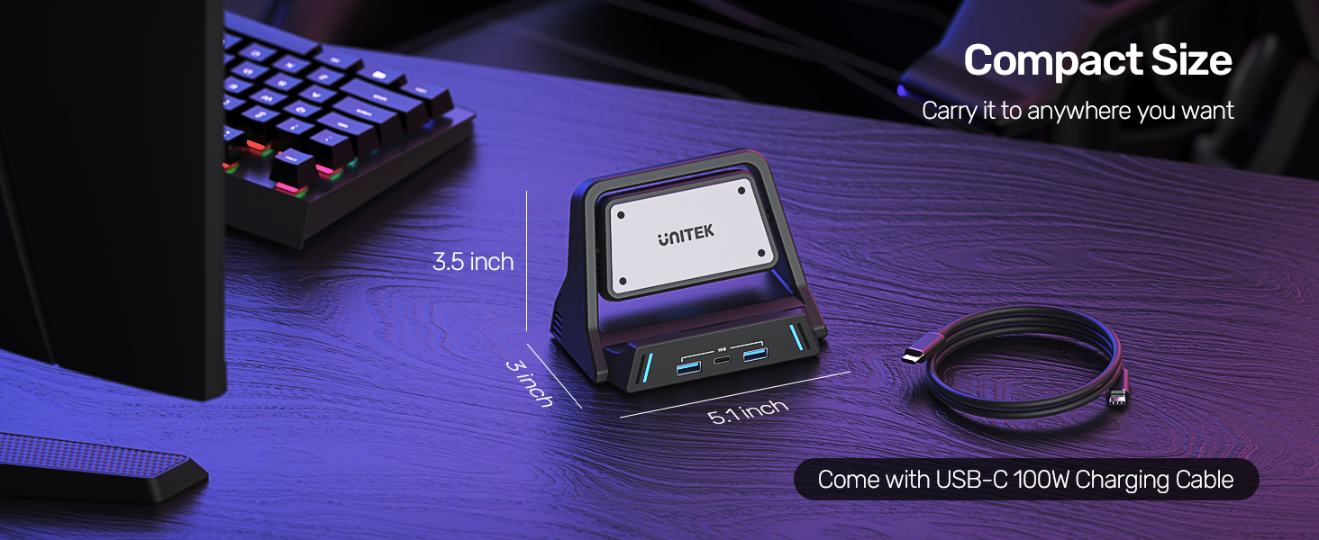 Amazon.com: Unitek ROG Ally/Steam Deck Docking Station - Cooling Charging Dock with Gigabit ...