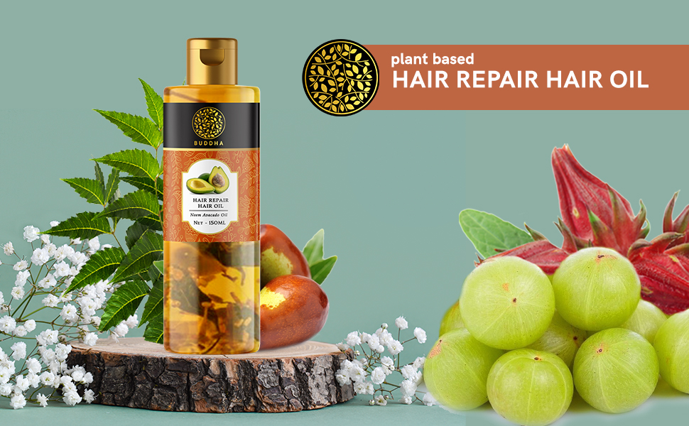 Buy BUDDHA NATURAL Hair Repair Oil - Helps to Repairs damage hair and split ends - 150 ml Online ...