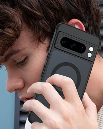 Amazon.com: ottpluscase for Google Pixel 8 Pro Case for 𝐌𝐚𝐠𝐬𝐚𝐟𝐞 with Tempered Glass Screen ...