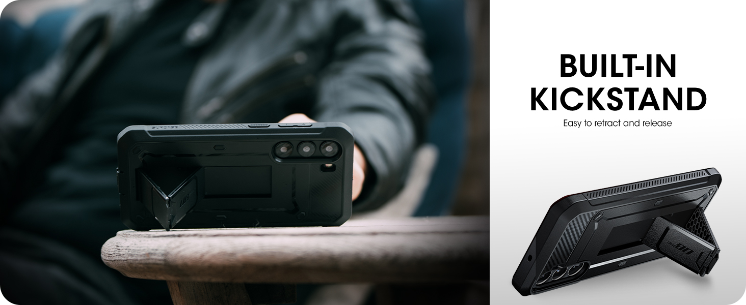 SUPCASE for Samsung Galaxy S24 FE Case with Stand & Belt-Clip, [Unicorn Beetle Pro] [Built-in ...