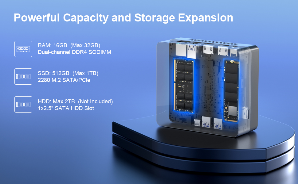 Amazon.com: GMKtec Mini PC Windows 11 Pro, Mini Computer Intel i5-8279U ...