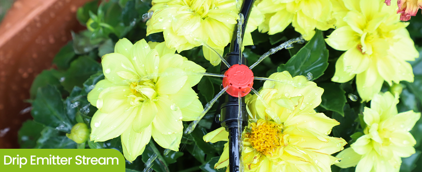 Amazon.com : MIXC Drip Irrigation System, 50 FT Quick Connector Garden ...