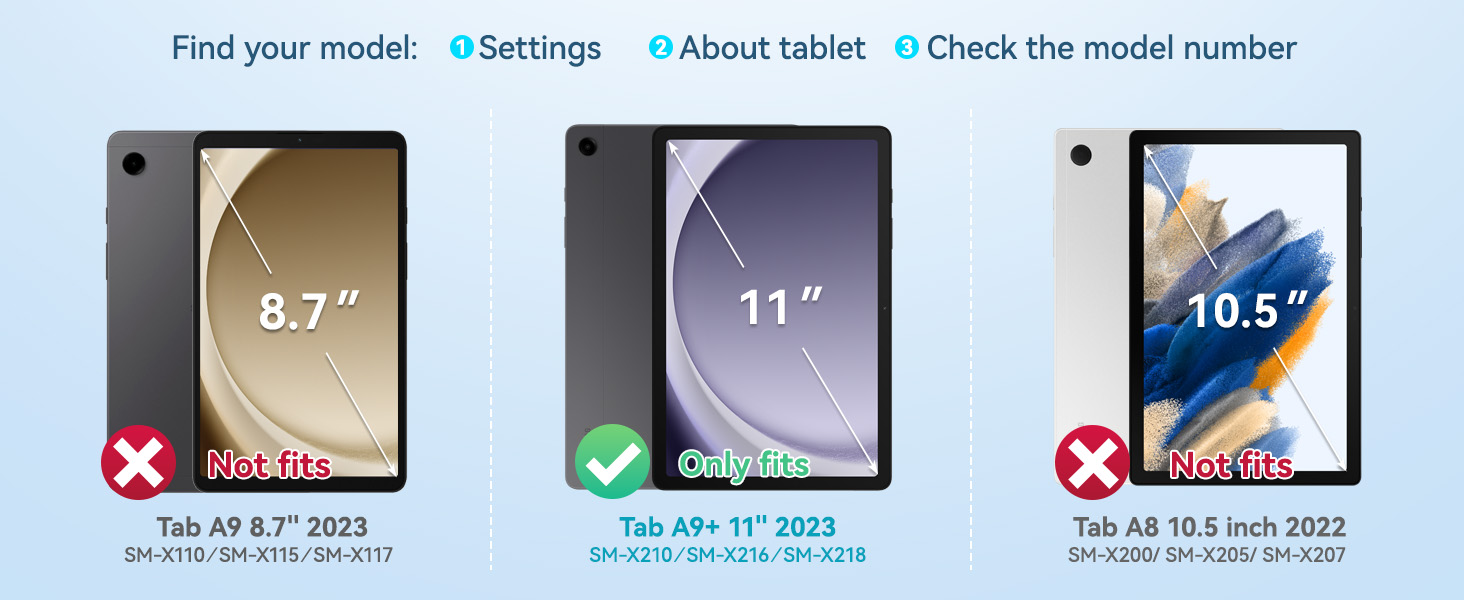 Amazon.com: ZenRich Rugged Case for Samsung Galaxy Tab A9+/ A9 Plus Tablet 11”(SM-X210/SM-215/SM ...