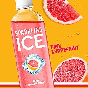 Amazon.com: Sparkling Ice, Pink Grapefruit Sparkling Water, Zero Sugar Flavored Water, with ...