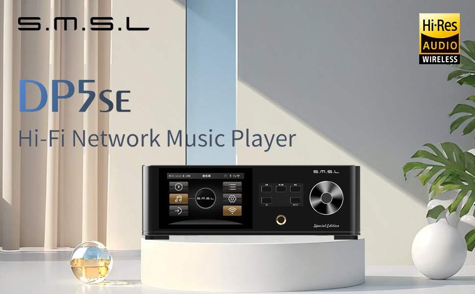 Amazon.com: SMSL DP5se HiFi Network Music Player with ES903902M D/A chip, High Resolution Player ...