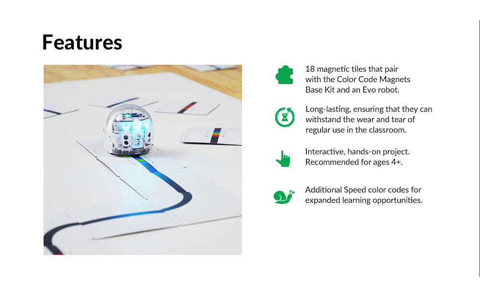 Amazon.com: Ozobot Color Code Magnets Speed Kit: Interactive Coding ...
