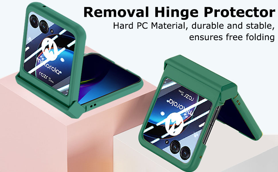 Amazon.com: YQODSZ for Motorola Razr+ Plus 2023 Case with Rear Screen Protector, Slim Phone Case ...