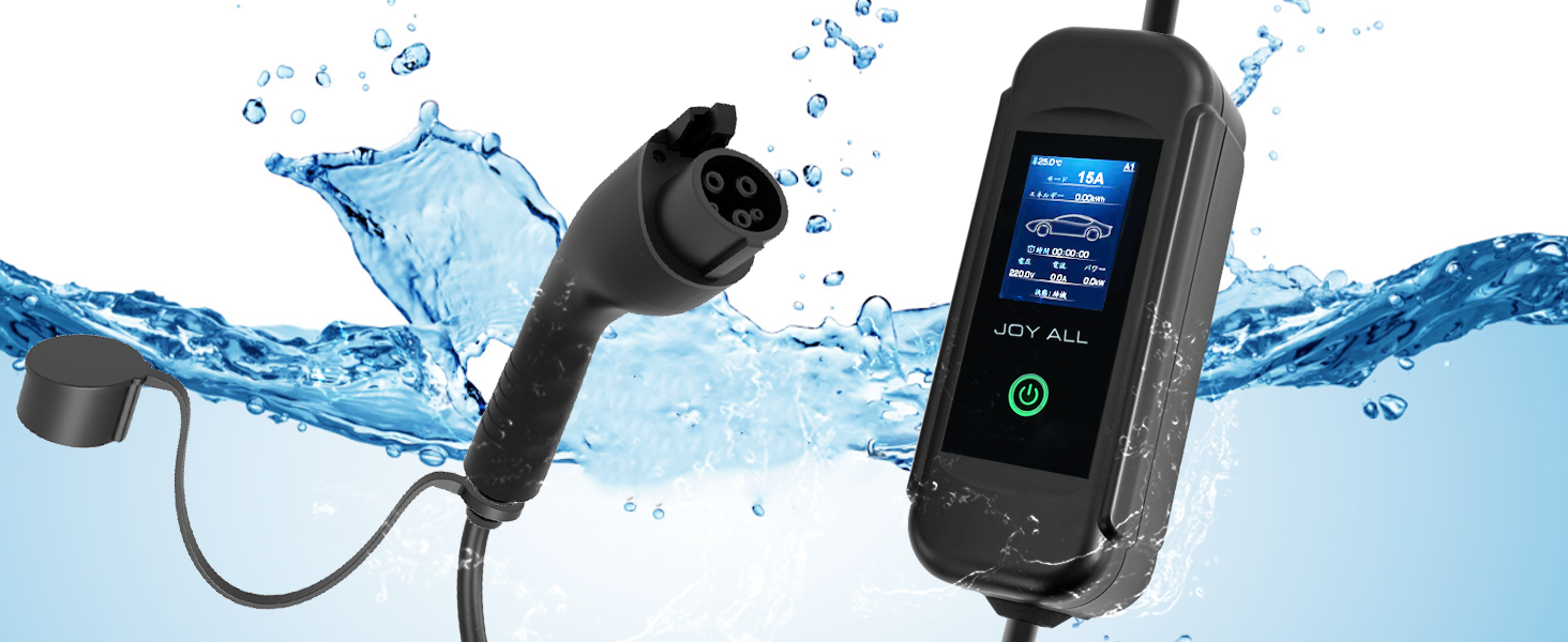 Amazon.co.jp: joy all 電気自動車充電器 110V-240V SAE J1772 EV 充電ケーブル 4つ電流モード切替可能15A/13A/10A/8A 電気自動車充電 ...