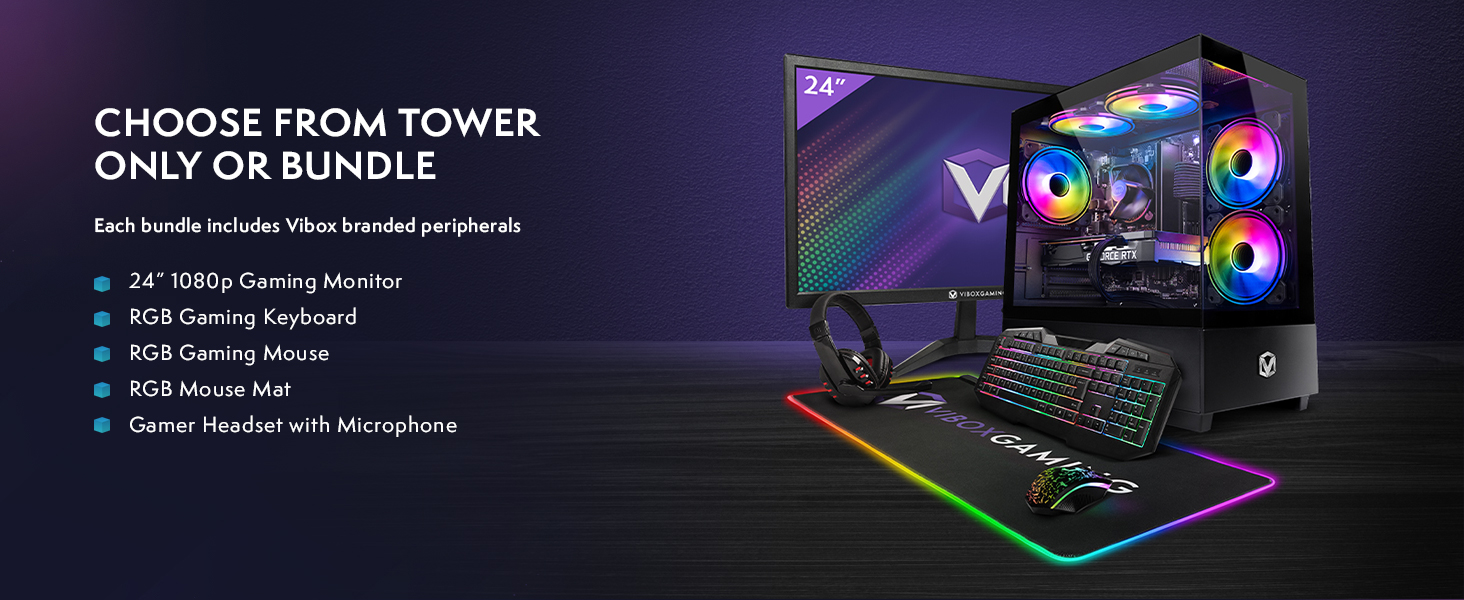 Vibox II-12 Gaming PC Bundle • Intel Core i5 10400F 4.3GHz • Nvidia GTX 1650 4GB • 16GB RAM ...