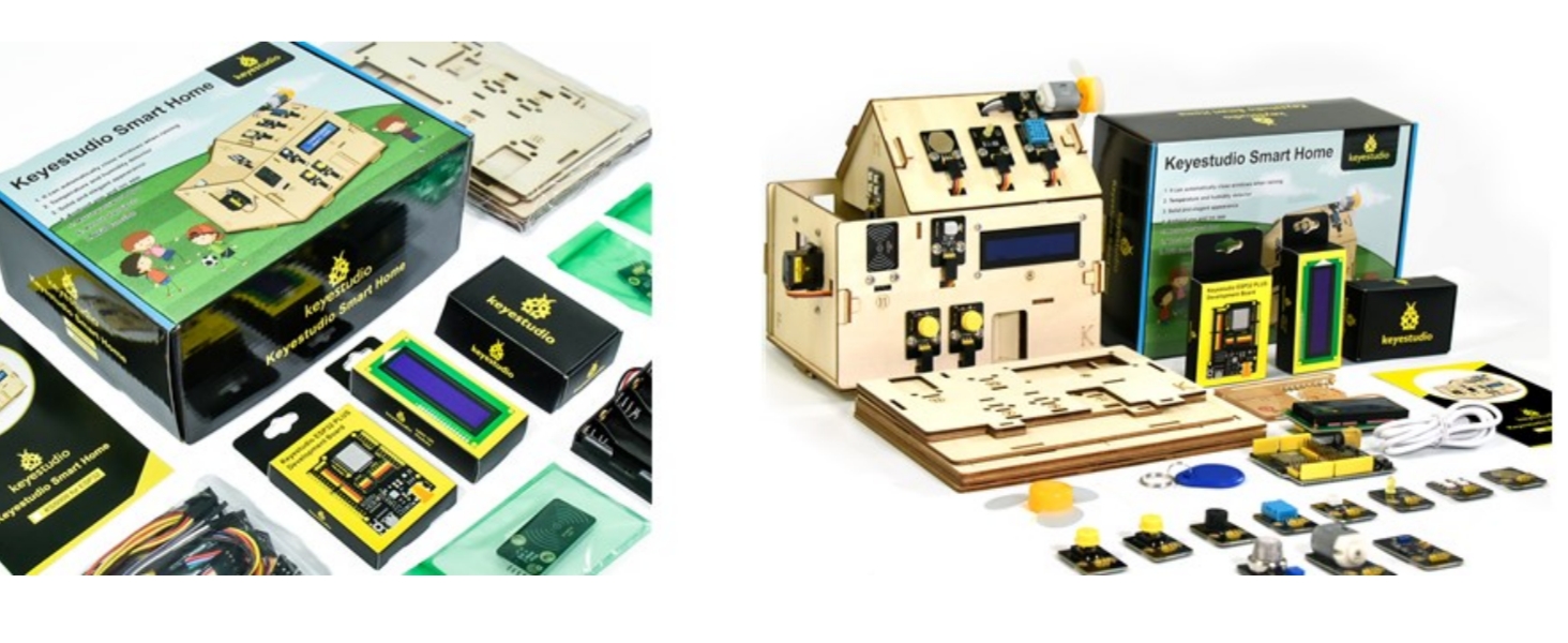 KEYESTUDIO ESP32 Smart home IoT Kit Compatibile con Arduino IDE, con scheda ESP32, Python C ...