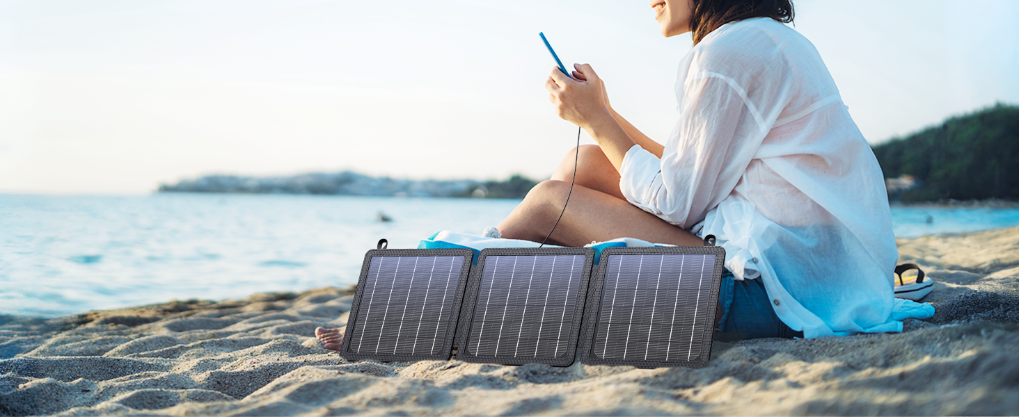 Amazon.co.jp: ソーラーパネル 15W USB-C(5V/3A) 23％高交換効率 ソーラーチャージャー ETFE材質 折りたたみ ...