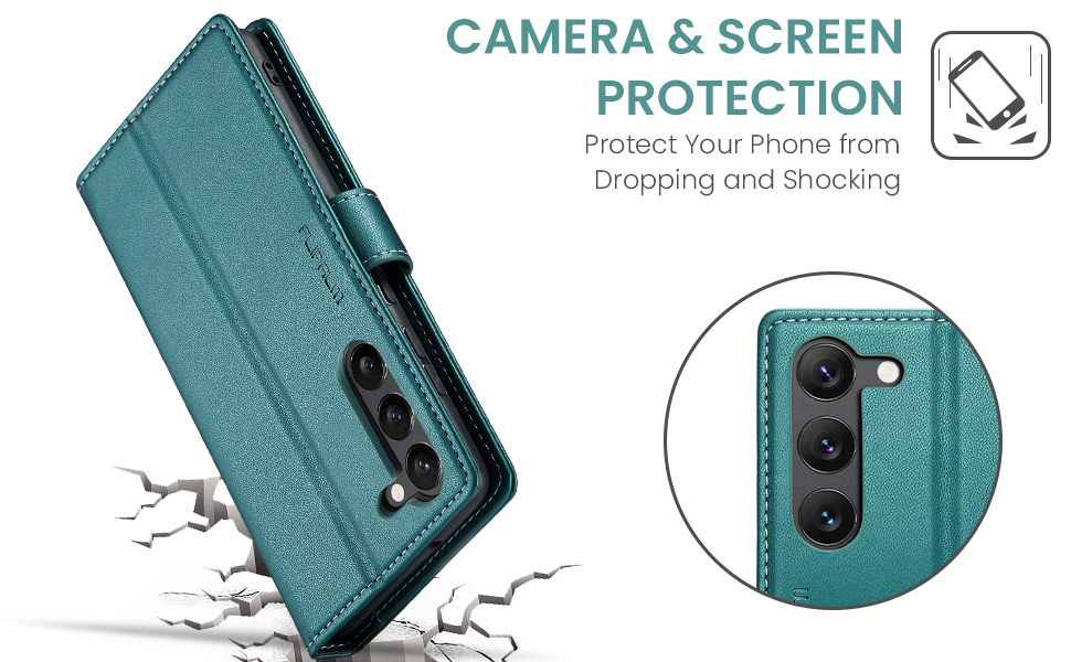 Amazon.com: FLIPALM Wallet Case for Samsung Galaxy S25 Plus/S25+, RFID Blocking Credit Card ...