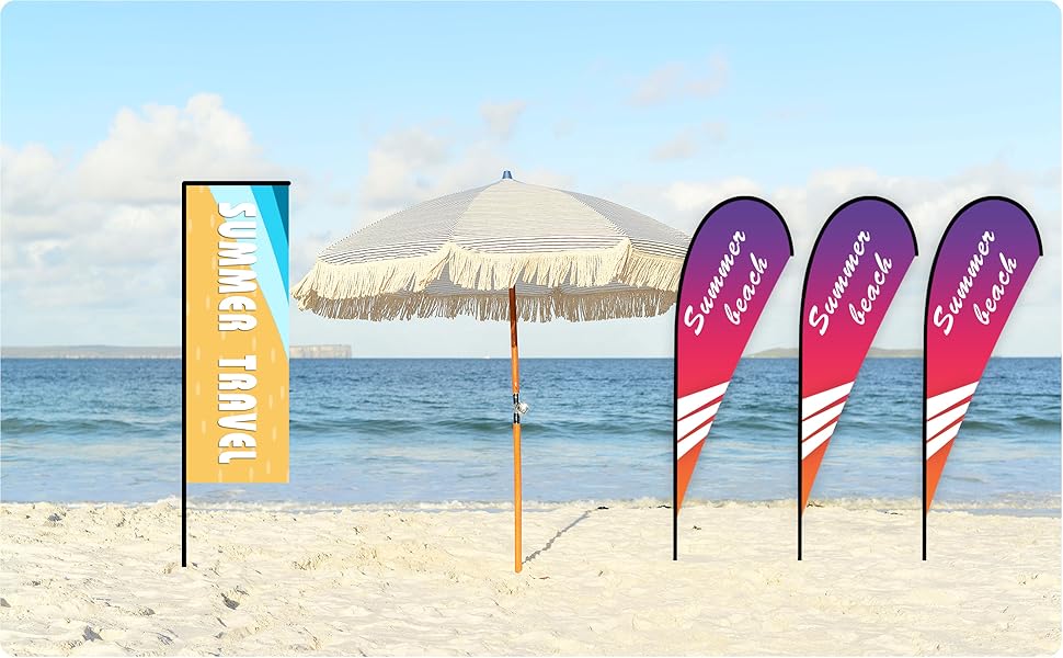 Amazon.com: Custom Advertising Feather Flags for Business Outside (Only Flag), Personalized ...