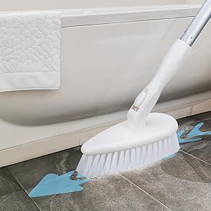 Amazon.com: Qaestfy Shower Scrubber & Cleaning Brush Combo Tub and Tile ...