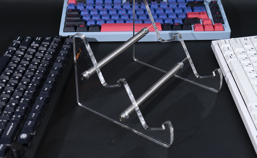 GEKUCAP 1 Pcs 2-Tier Acrylic Mechanical Keyboard Display Stand ...