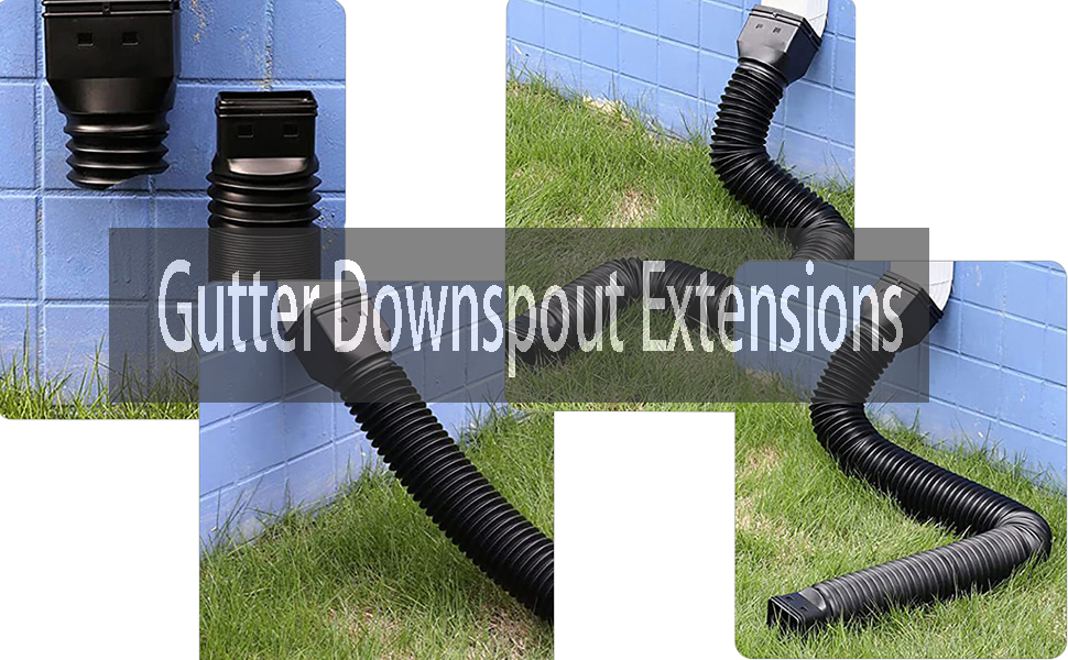 Gutter Downspout Hard Connector, Downspout Extender - Rain Gutter ...