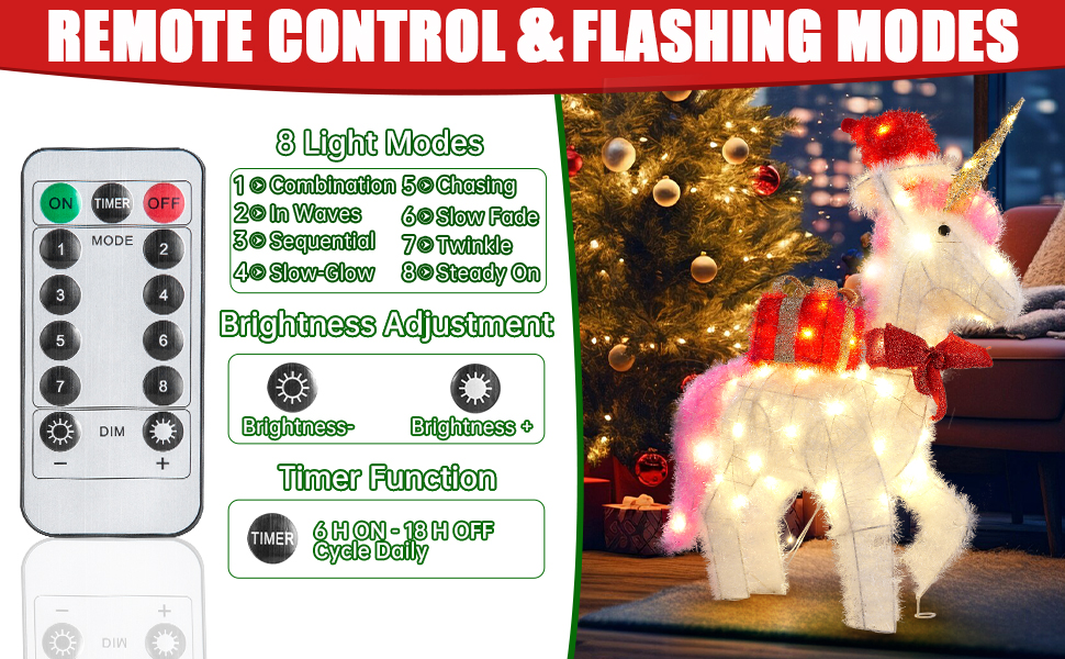 Amazon.com: OHOBOX 25 Inch Lighted Outdoor Christmas Decorations - Battery Operated Pre-lit ...
