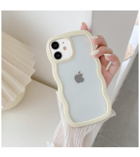 Amazon.com: UEEBAI Ripple Case for iPhone 11, Cute Silver Cover Wave Shape for iPhone Case ...