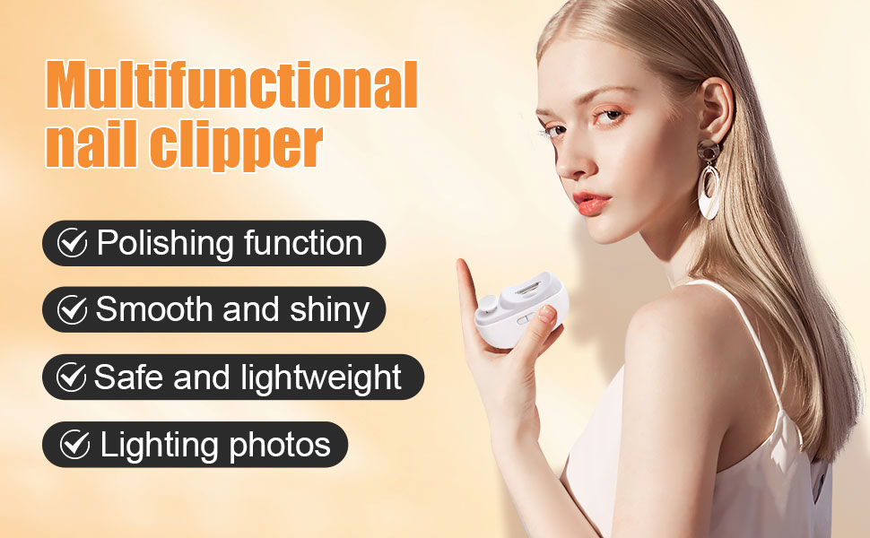 Amazon.com : WUKUAJING Electric Automatic Nail Clipper with Light Fingernail Cutter and Polisher ...