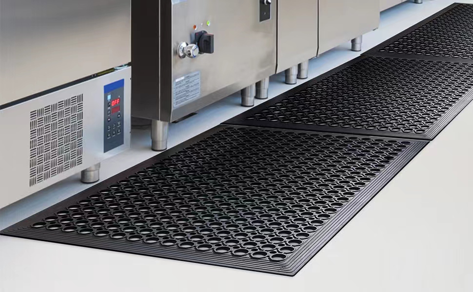 Amazon.com: Anti Fatigue Rubber Floor Mat 2 Pack Restaurant Kitchen ...