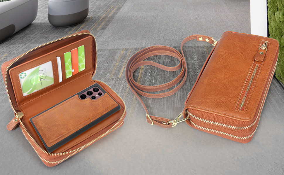 Amazon.com: Harryshell Compatible with Samsung Galaxy S22 Ultra 5G 6.8 inch (2022) Case Wallet ...