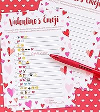 Amazon.com: Valentine's Day Emoji Game - Fun Classroom Party Activity ...