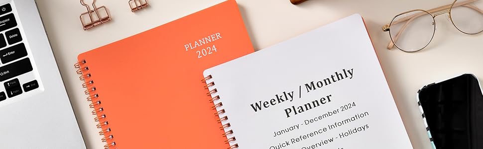 Amazon.com : 2024 Planner - 2024 Weekly & Monthly Planner from Jan ...