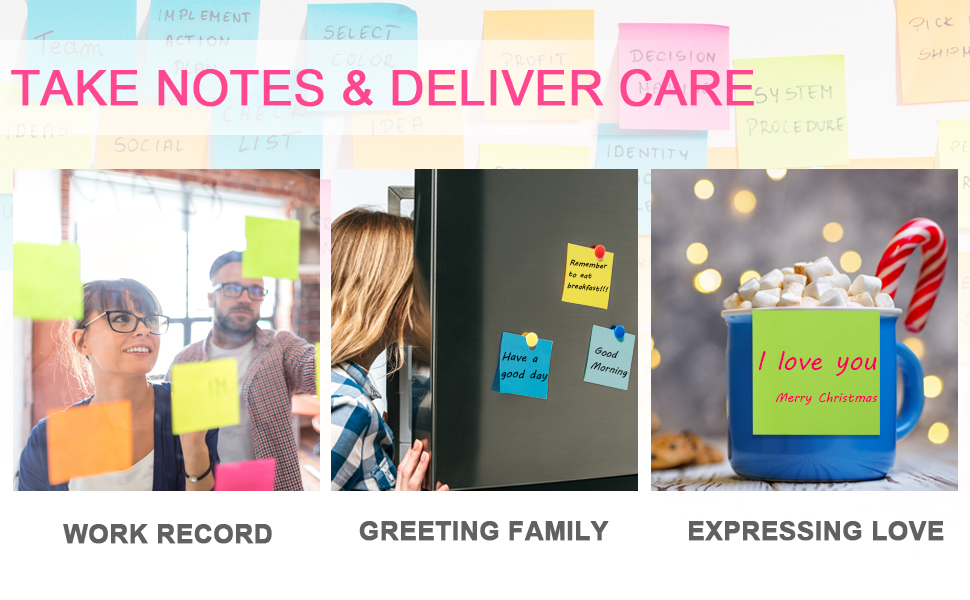 Amazon.com : Meiikun 24 Pack Sticky Notes 3x3 in, 85 Sheets/Pad, Total ...