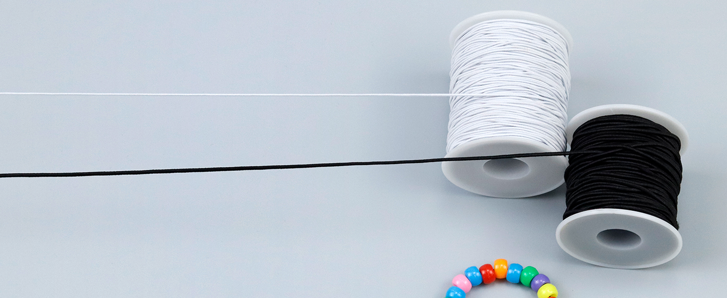 Amazon.com: FIVEIZERO 2 Rolls Elastic Bracelet String Total 330 Feet,1 ...